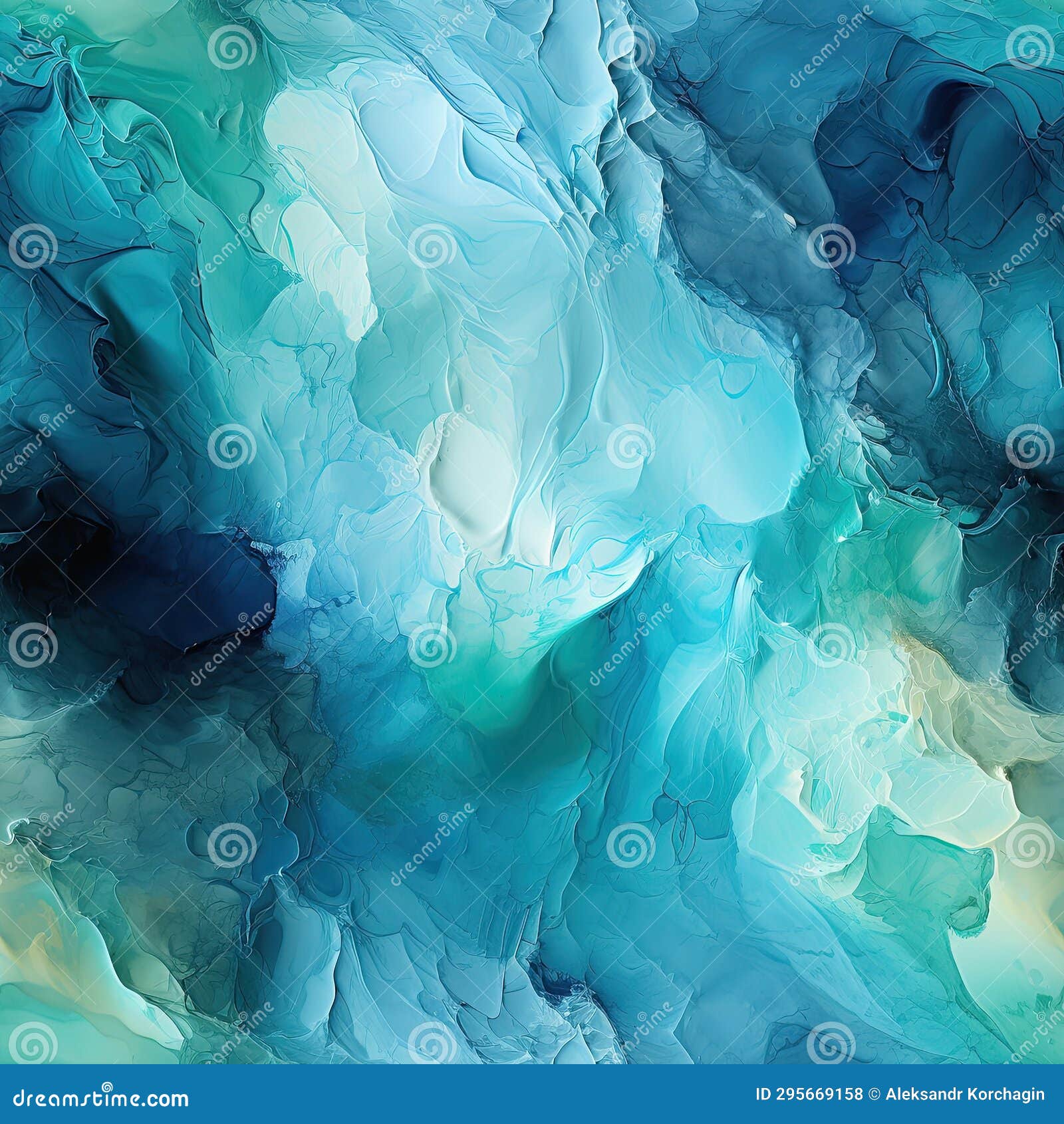 Watercolor Gradient Pastel Background with Light Blue Green Seamless ...