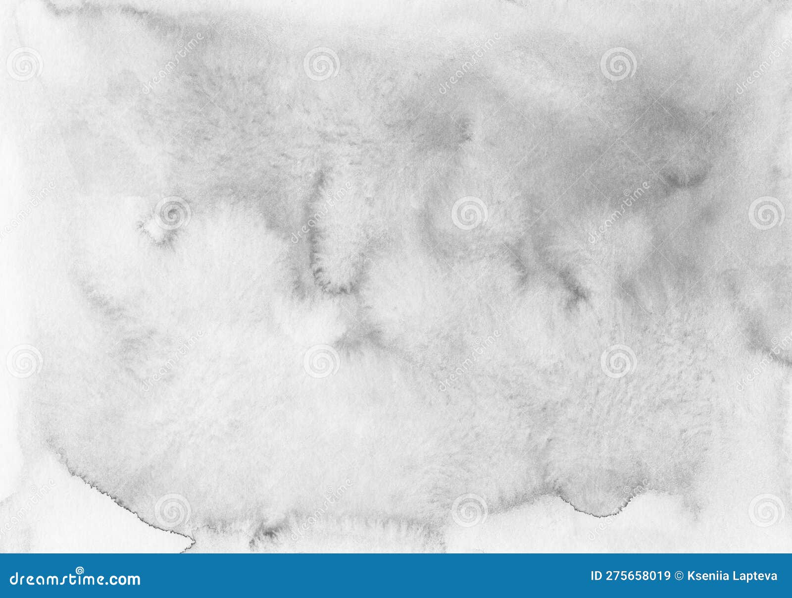 Watercolor Gray Spot On White Background Texture. Grey Stains On Paper ...