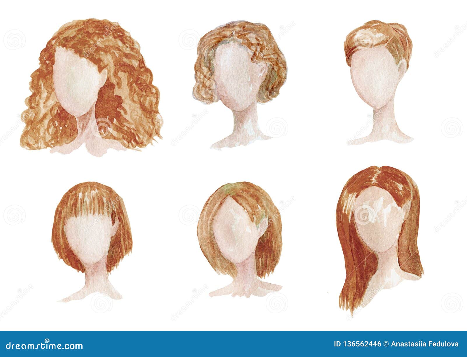 Female Hairstyles Vector Illustration 29472525