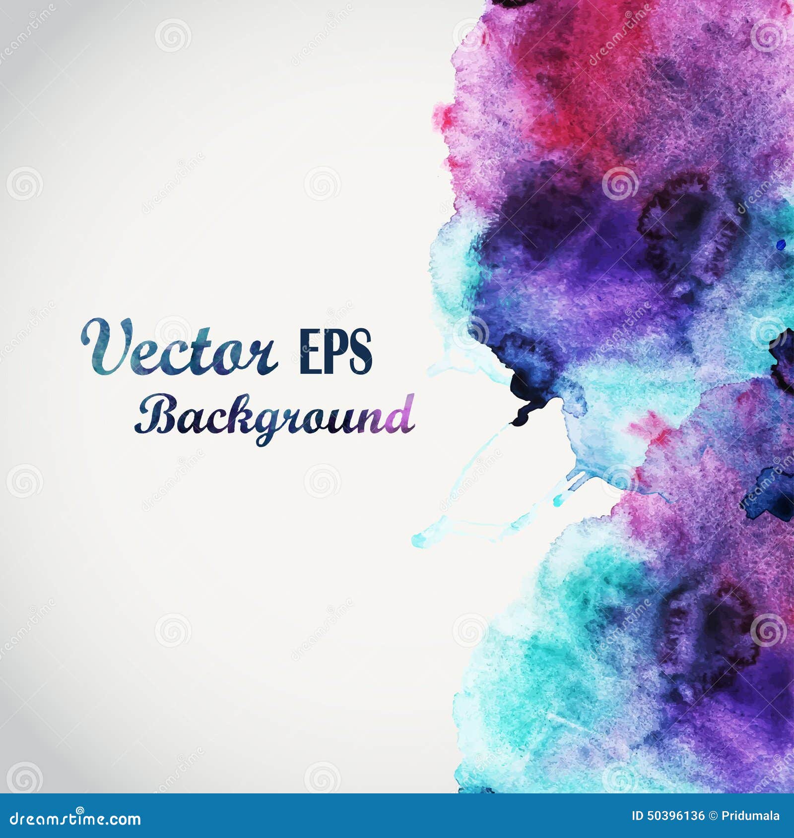 Watercolor Hand Painted Corners Design. Watercolor Composition F Stock ...