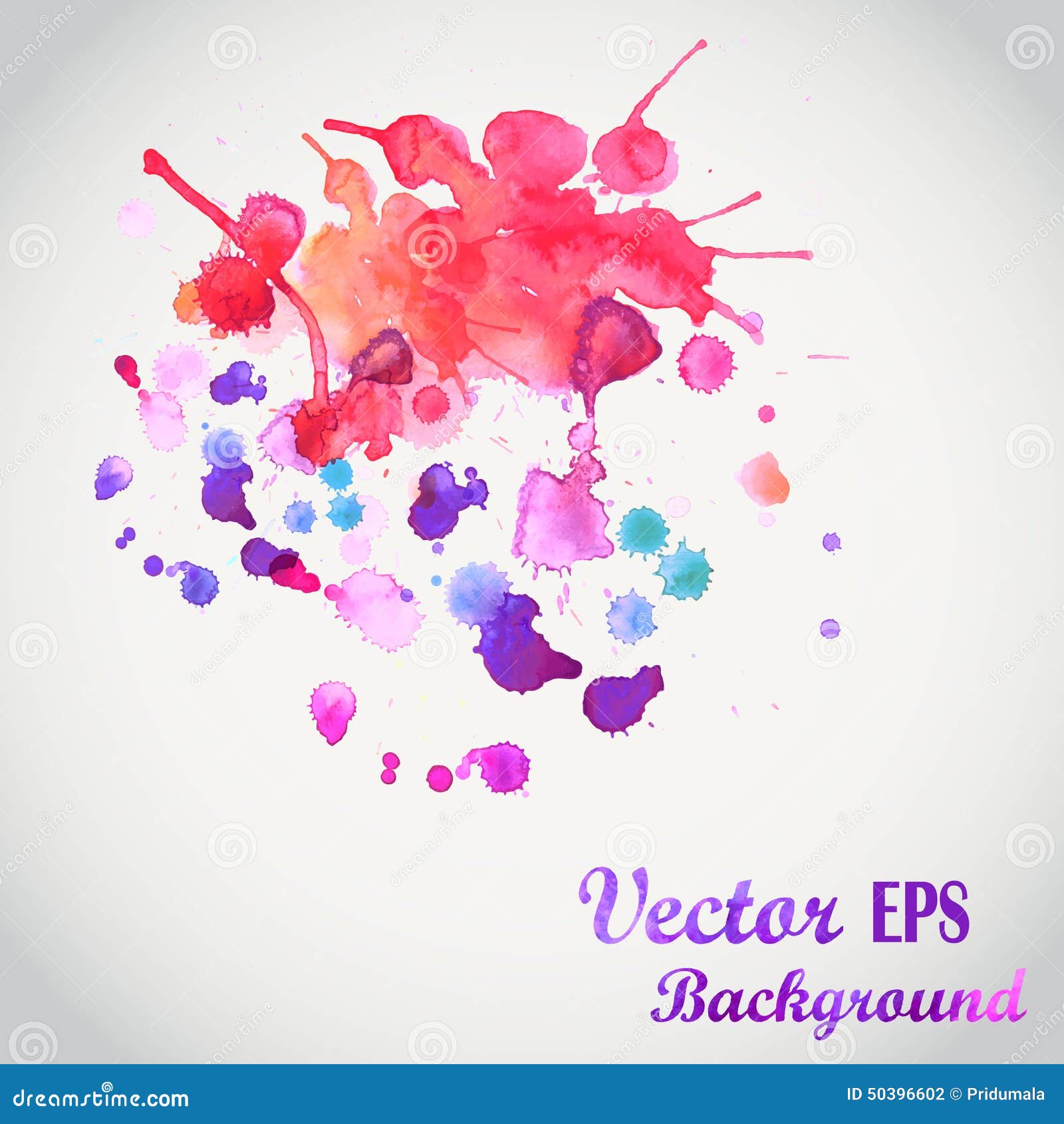 Watercolor Hand Painted Corners Design. Watercolor Composition F Stock ...