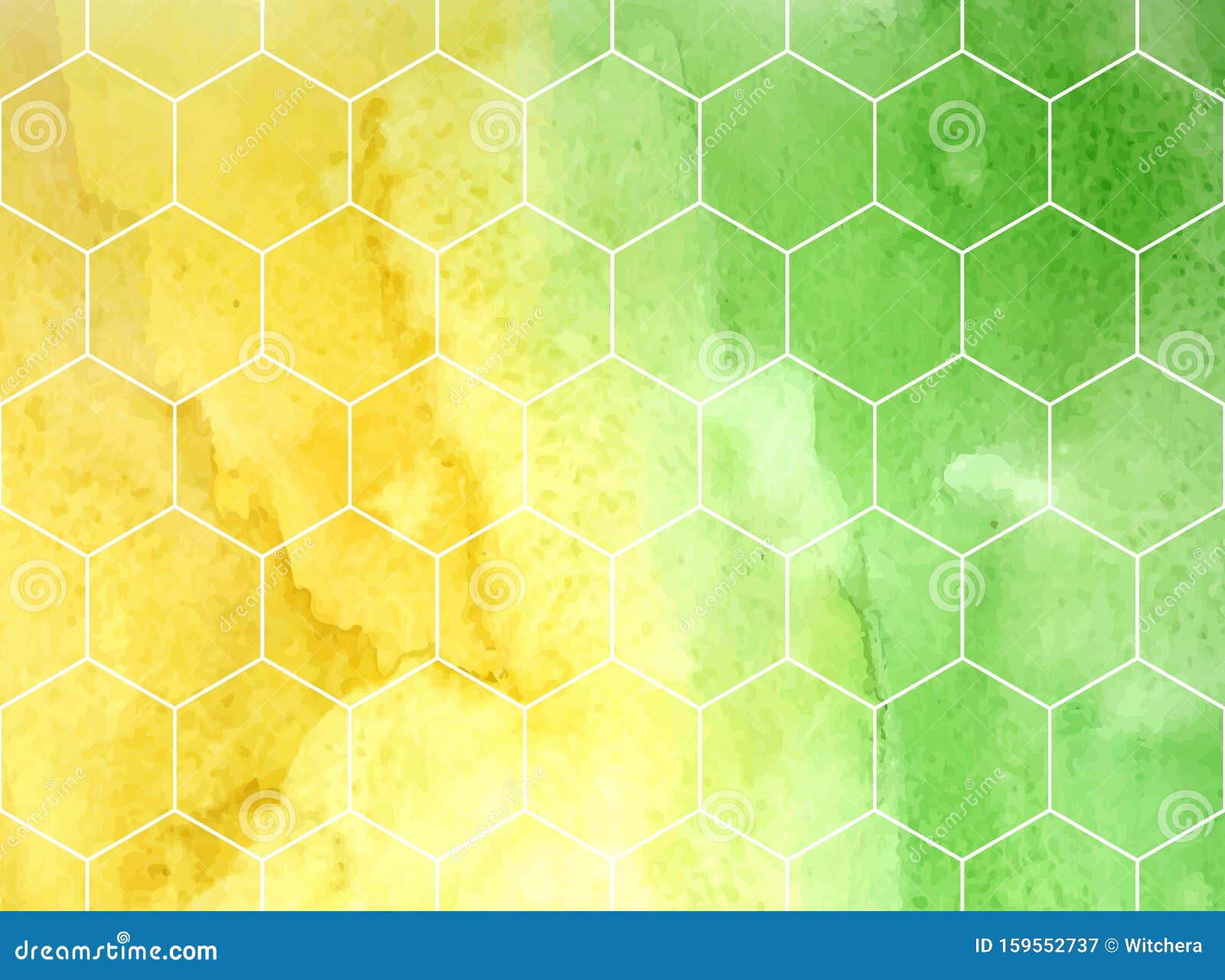 Watercolor Hexagon Color Texture Stock Vector - Illustration of ...