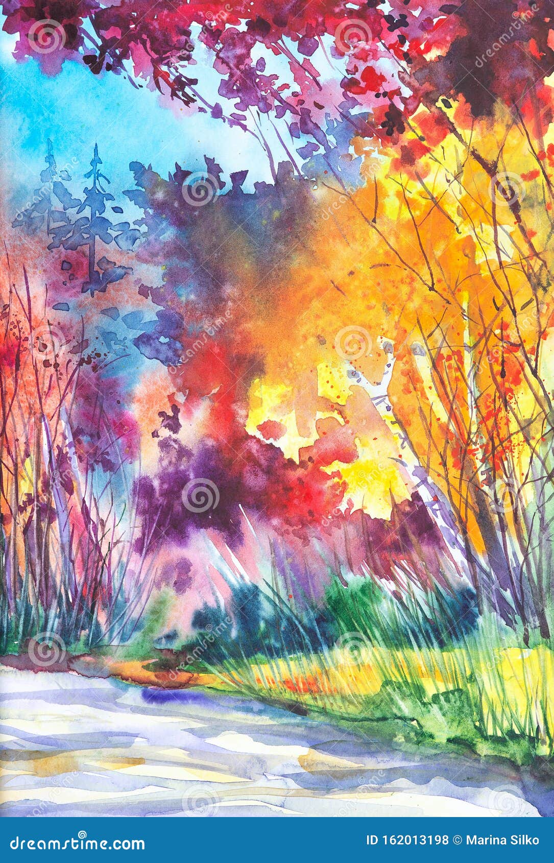 Fall Watercolor Landscapes