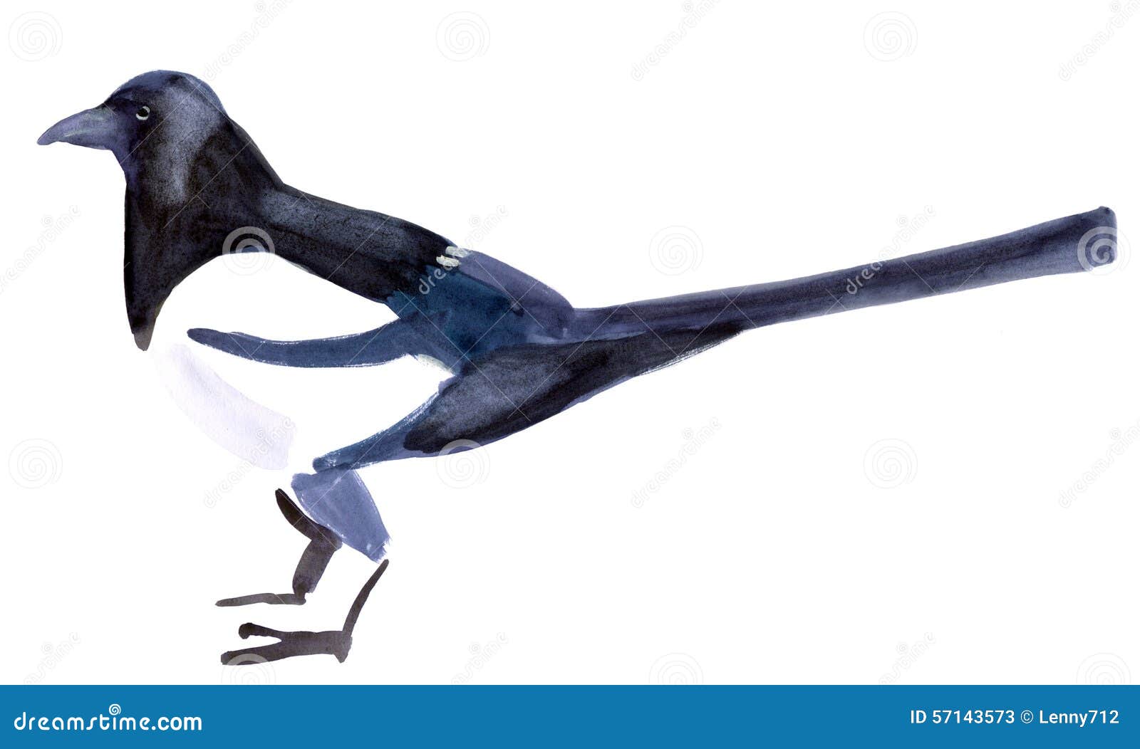 Bird Magpie Flying Cartoon Vector Animation Frame | CartoonDealer.com ...