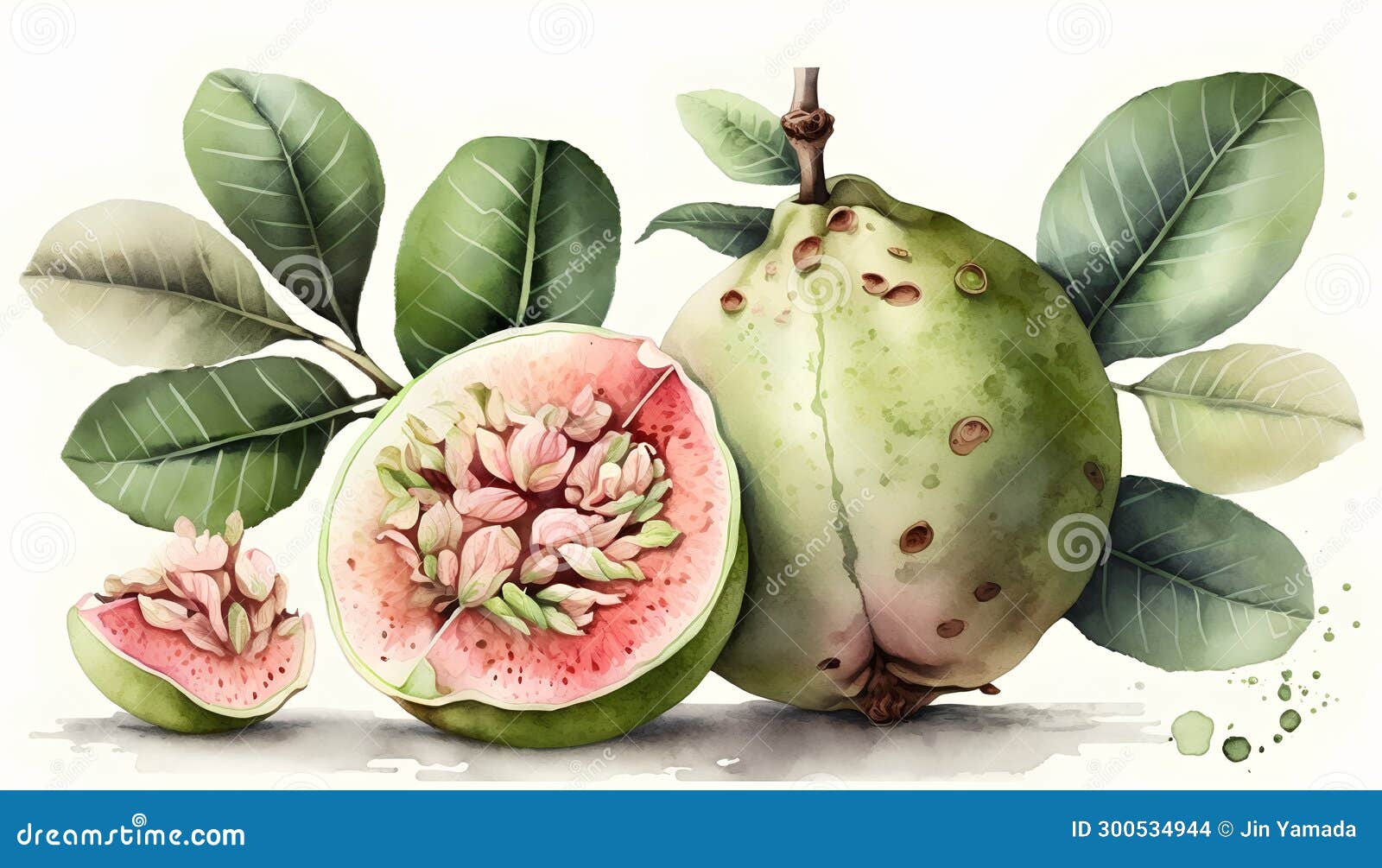 Guava Hand-drawn Illustration. Guava. Vector Doodle Style Cartoon ...