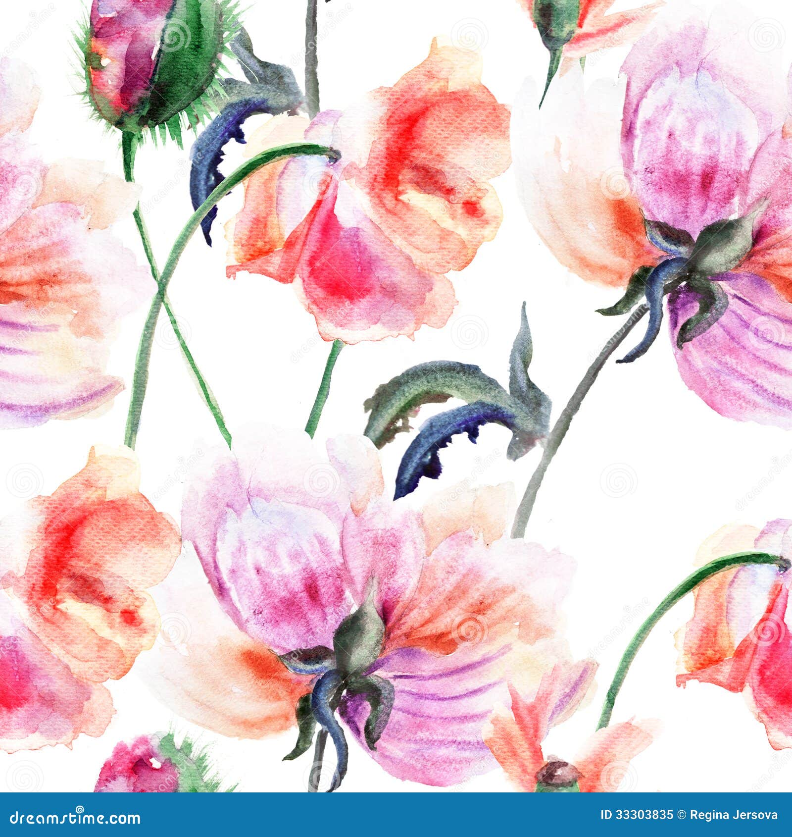 Watercolor Illustration of Stylized Peony Flower Stock Illustration ... Watercolor Illustration of Stylized Peony Flower Stock Illustration ...