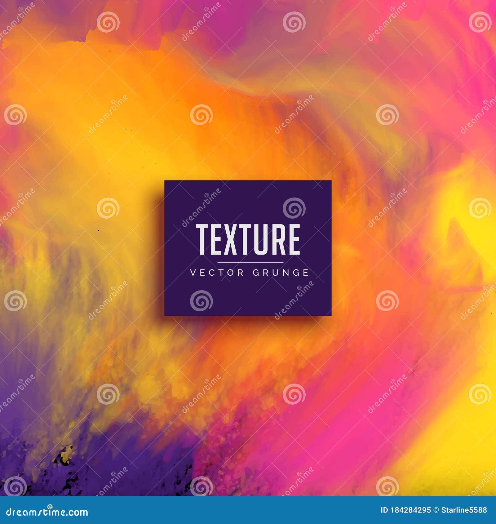 Watercolor Ink Flow Background Grunge Texture Stock Vector ...