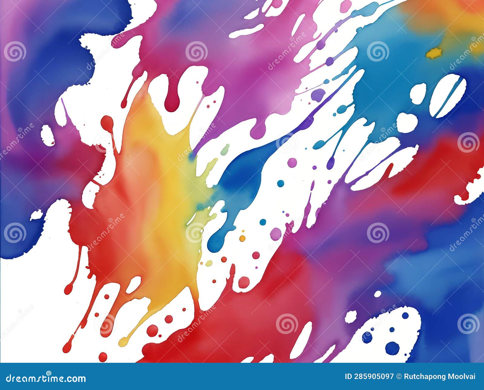 Watercolor Ink Splash Background Image. Hand Painted Watercolor ...