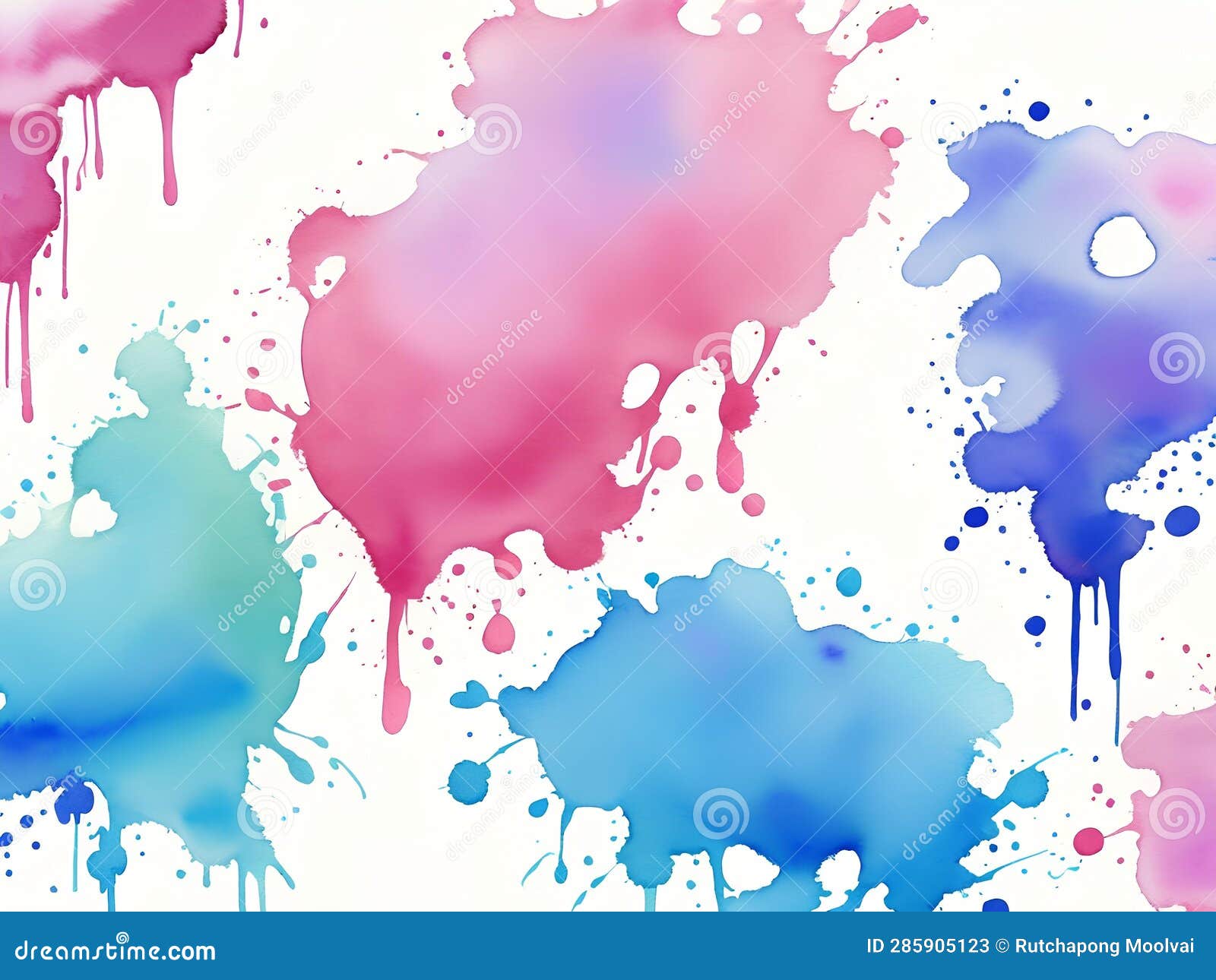 Watercolor Ink Splash Background Image. Hand Painted Watercolor ...