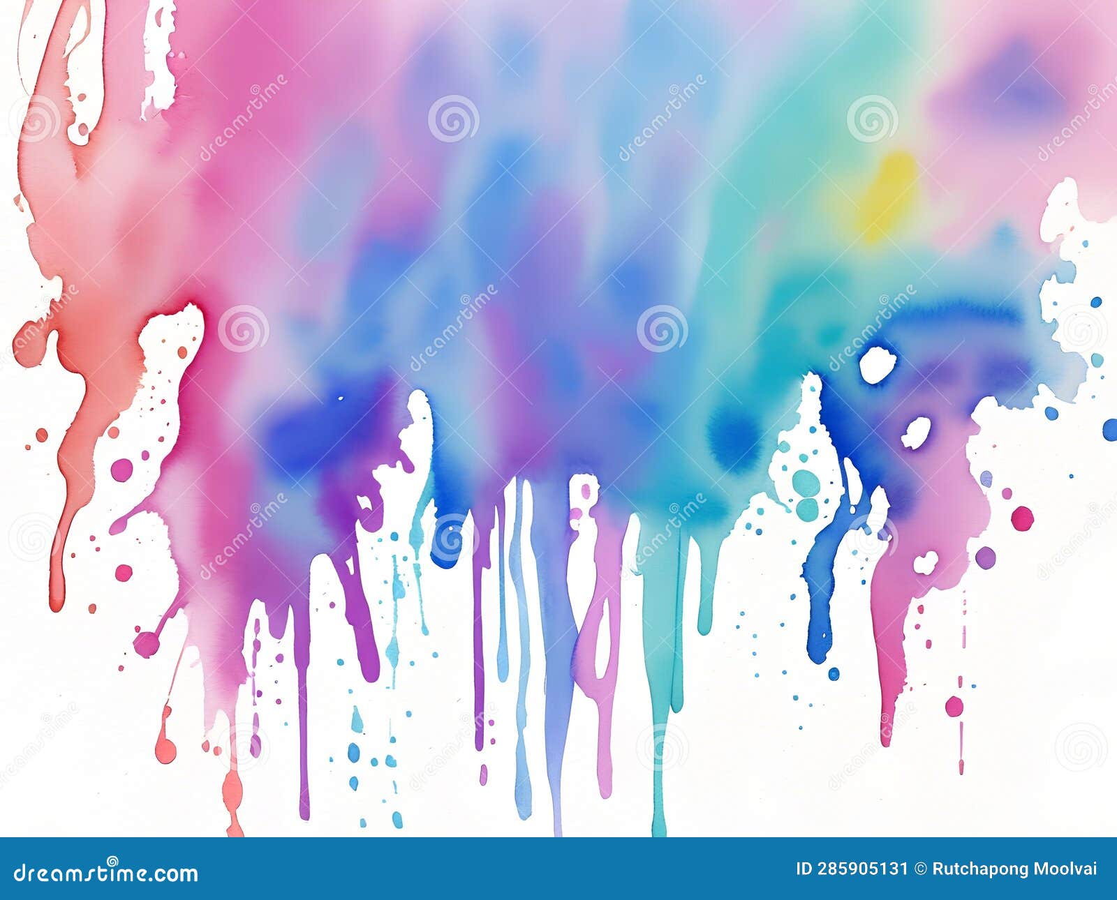 Watercolor Ink Splash Background Image. Hand Painted Watercolor ...