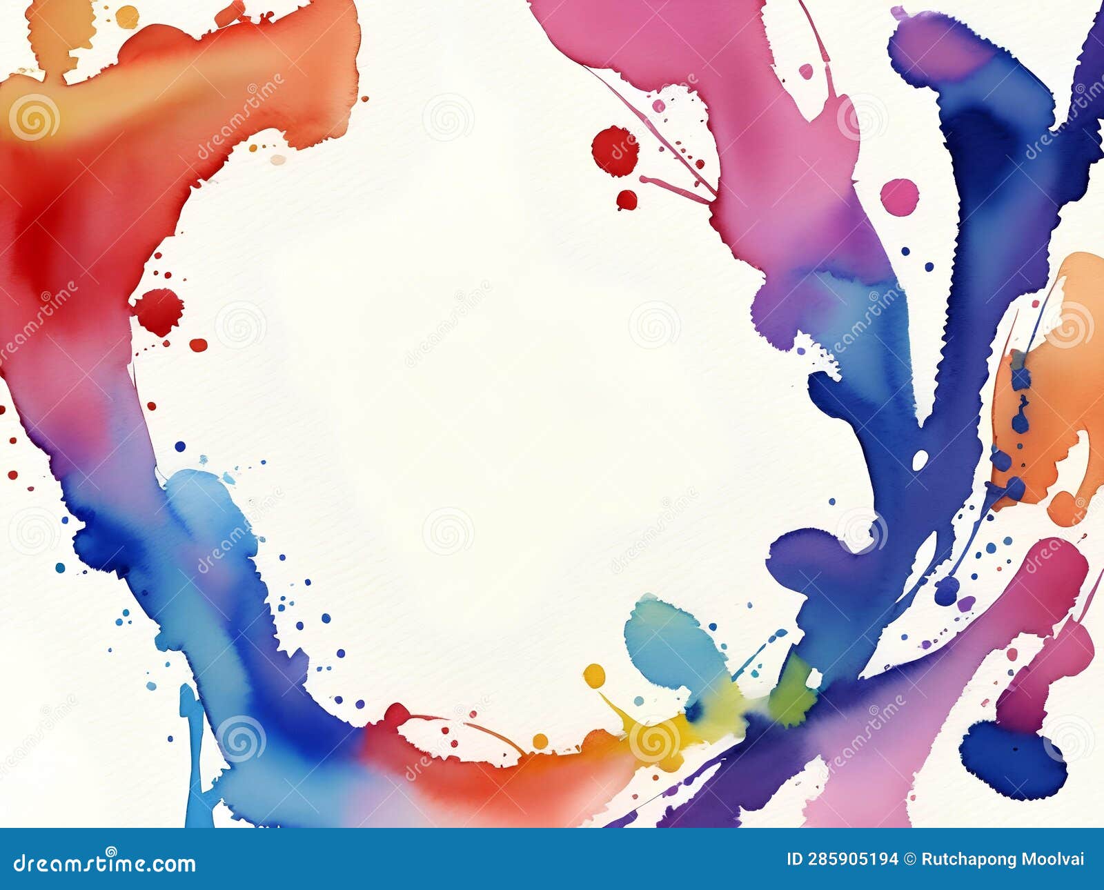 Watercolor Ink Splash Background Image. Hand Painted Watercolor ...