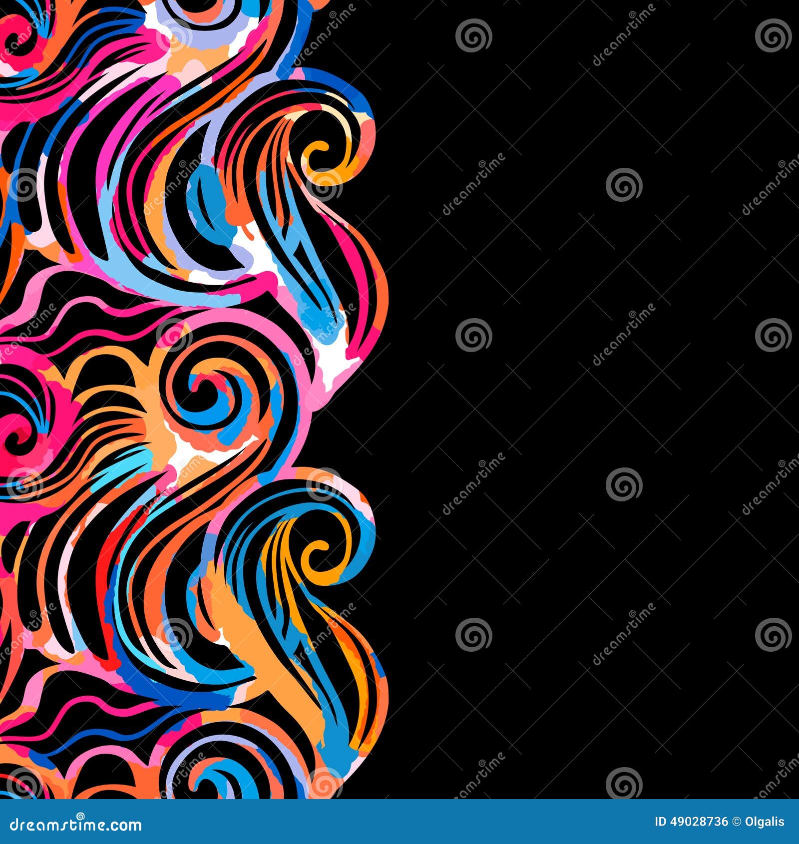 Watercolor Inspiration Seamless Wave Pattern Stock Illustrations – 34 ...