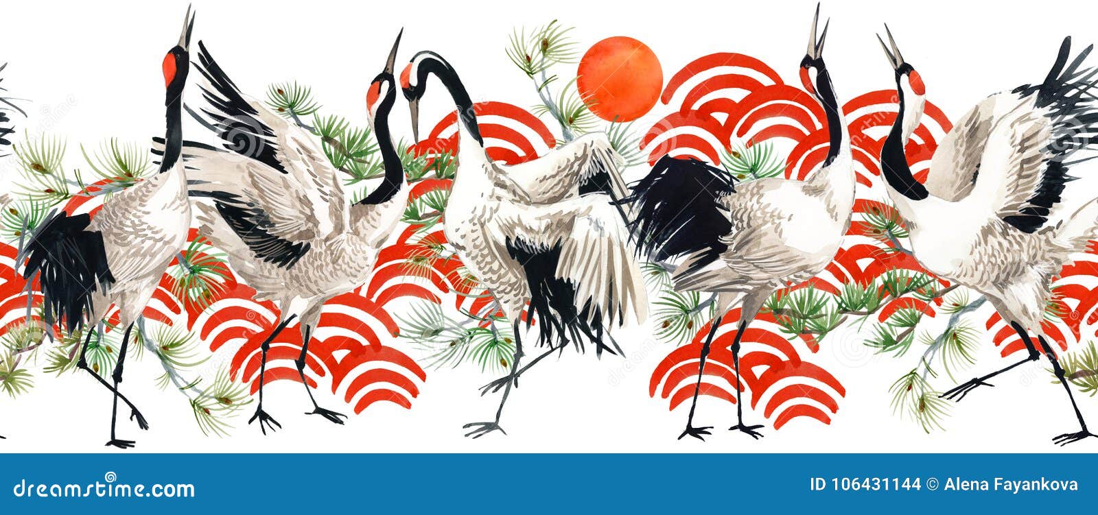 Crane Bird Pattern Stock Illustrations – 2,880 Crane Bird Pattern Stock ...