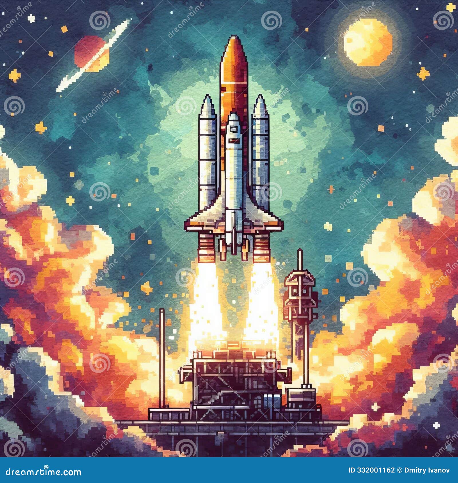 42 Watercolor Launch a Watercolor Painting of the Laun Stock ...