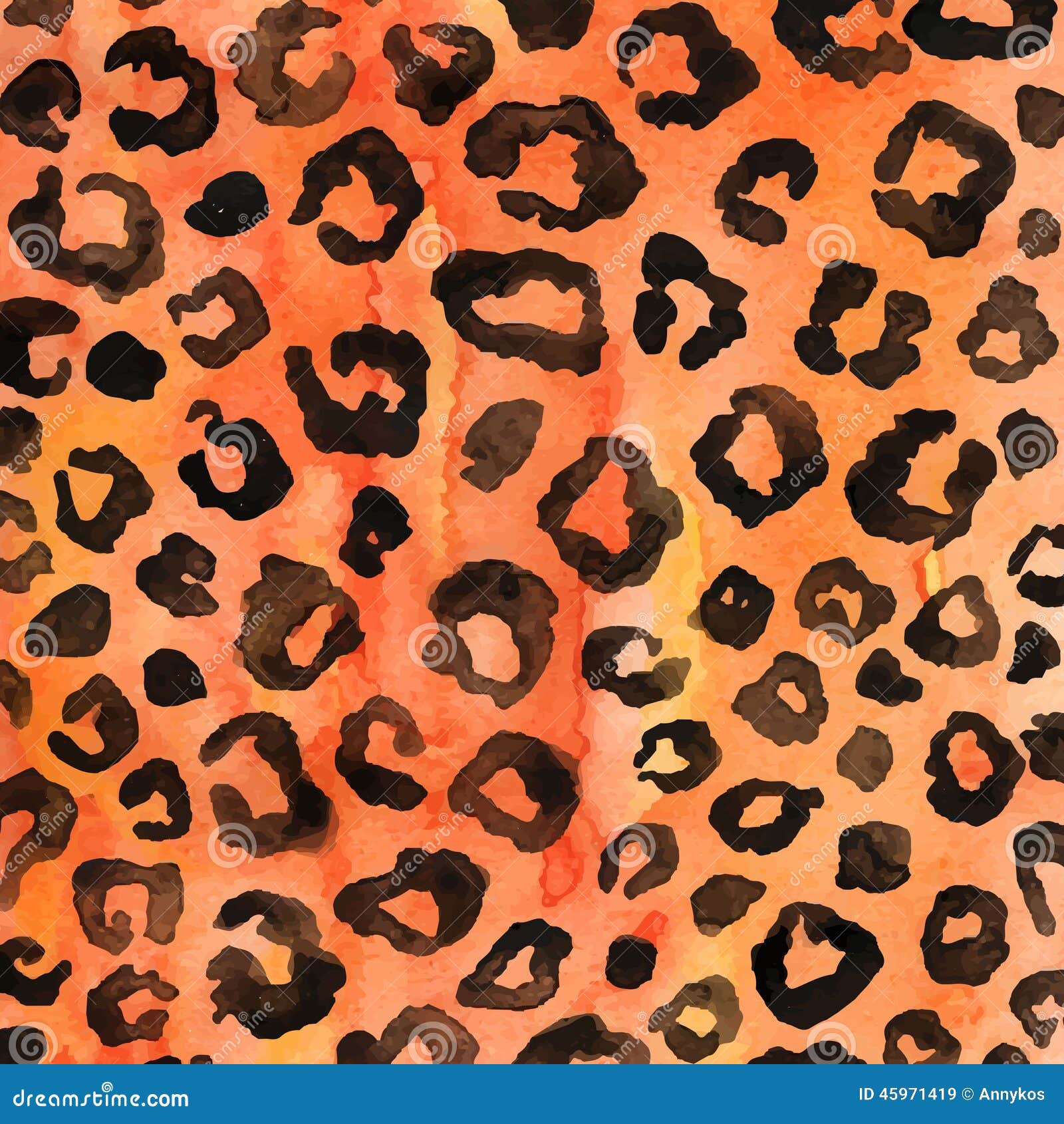 Watercolor Orange Brown Leopard Stock Illustrations – 2,994 Watercolor ...
