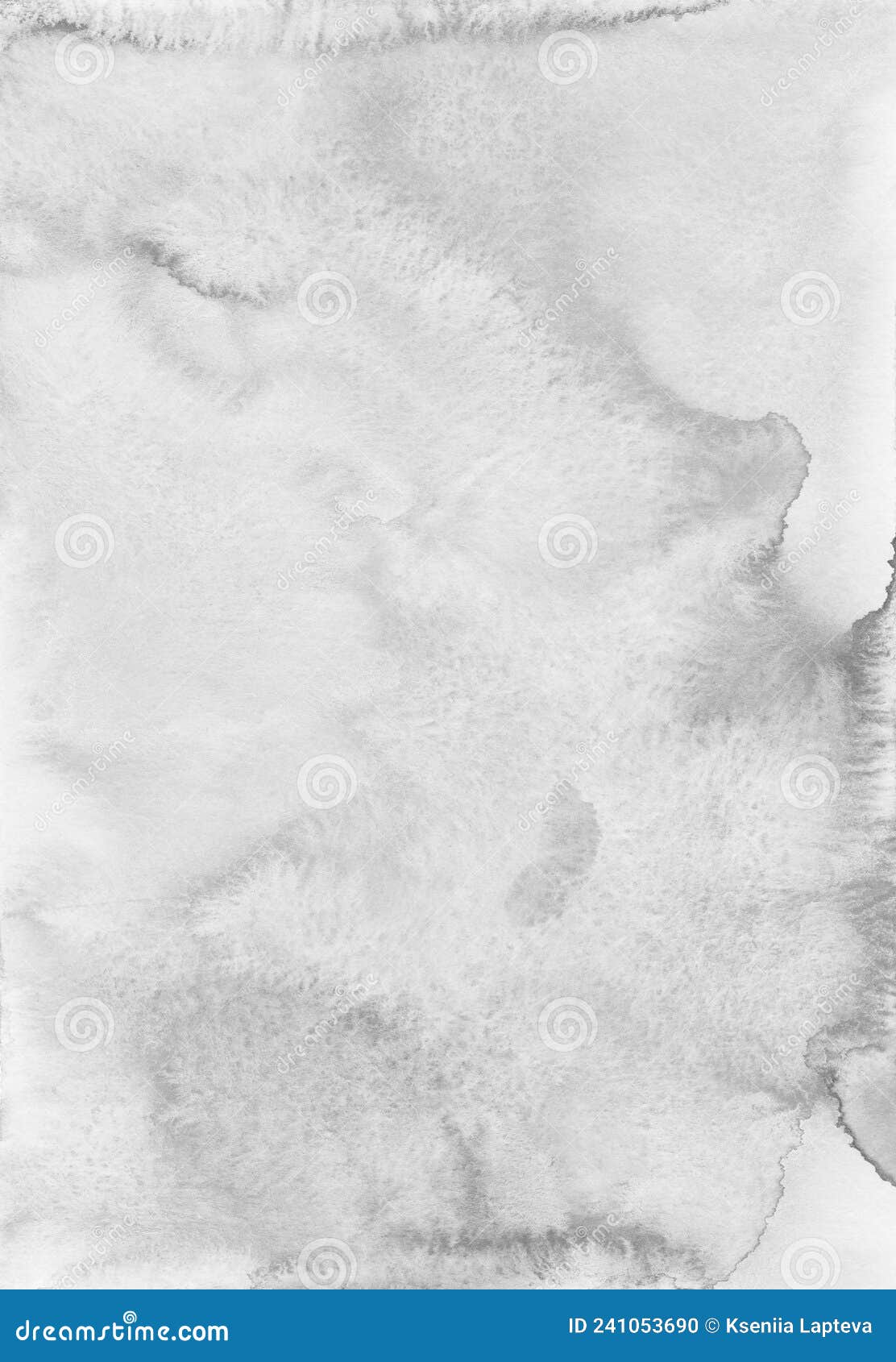 Watercolor Light Grey Liquid Background. Hand Painted Watercolor Stains ...