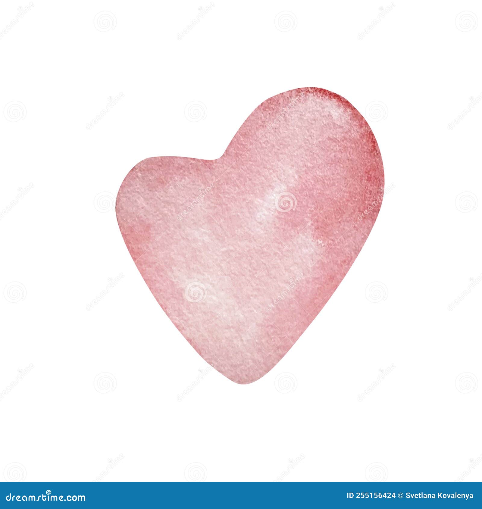 Watercolor light red heart stock photo. Image of style - 255156424