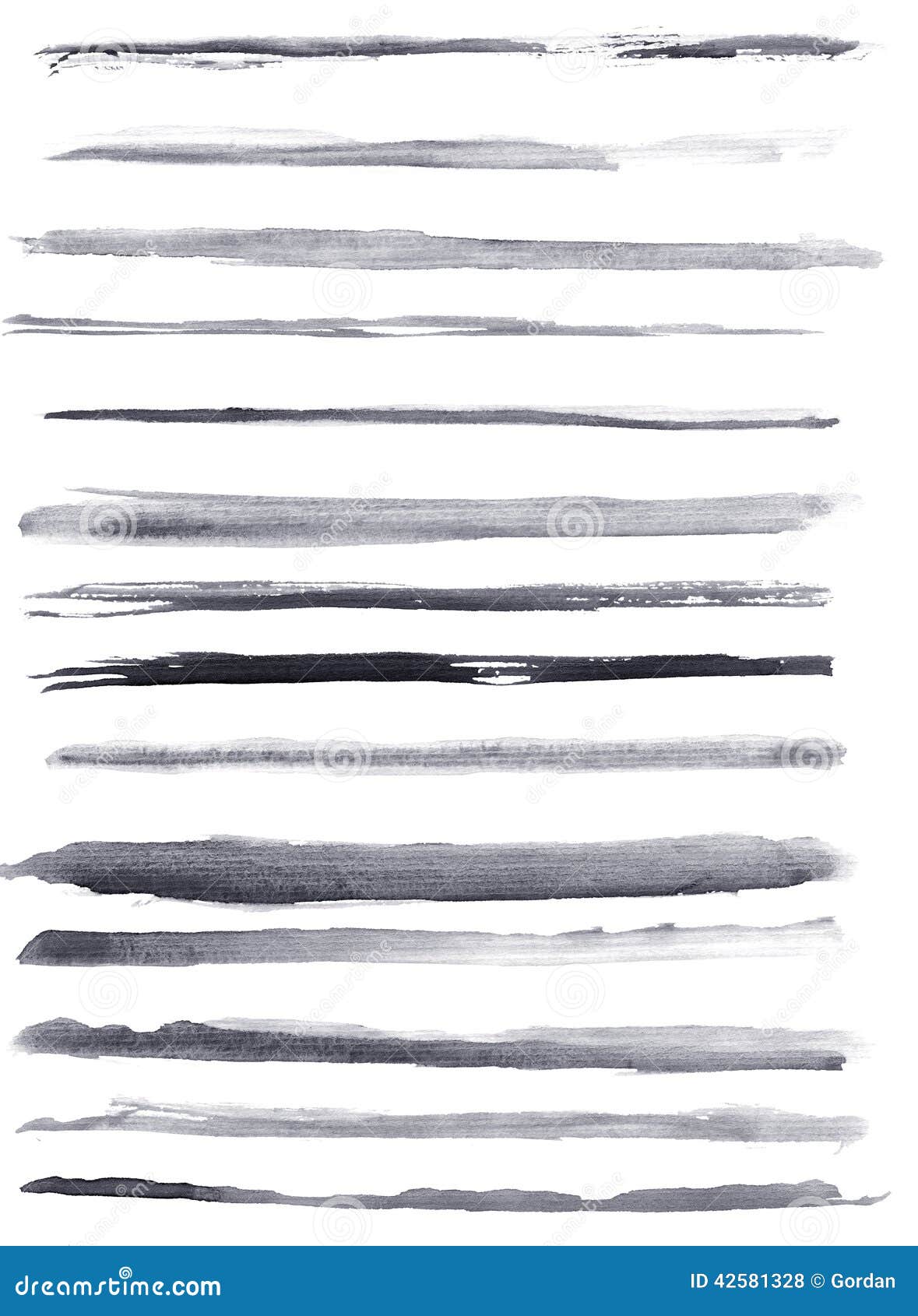 Watercolor lines stock illustration. Illustration of draw - 42581328