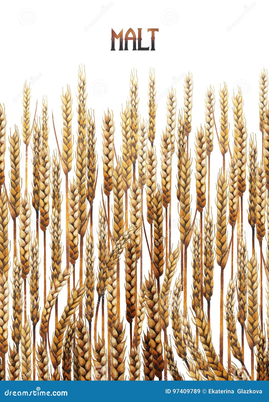 Watercolor Malt Wreath Royalty-Free Stock Photo | CartoonDealer.com ...