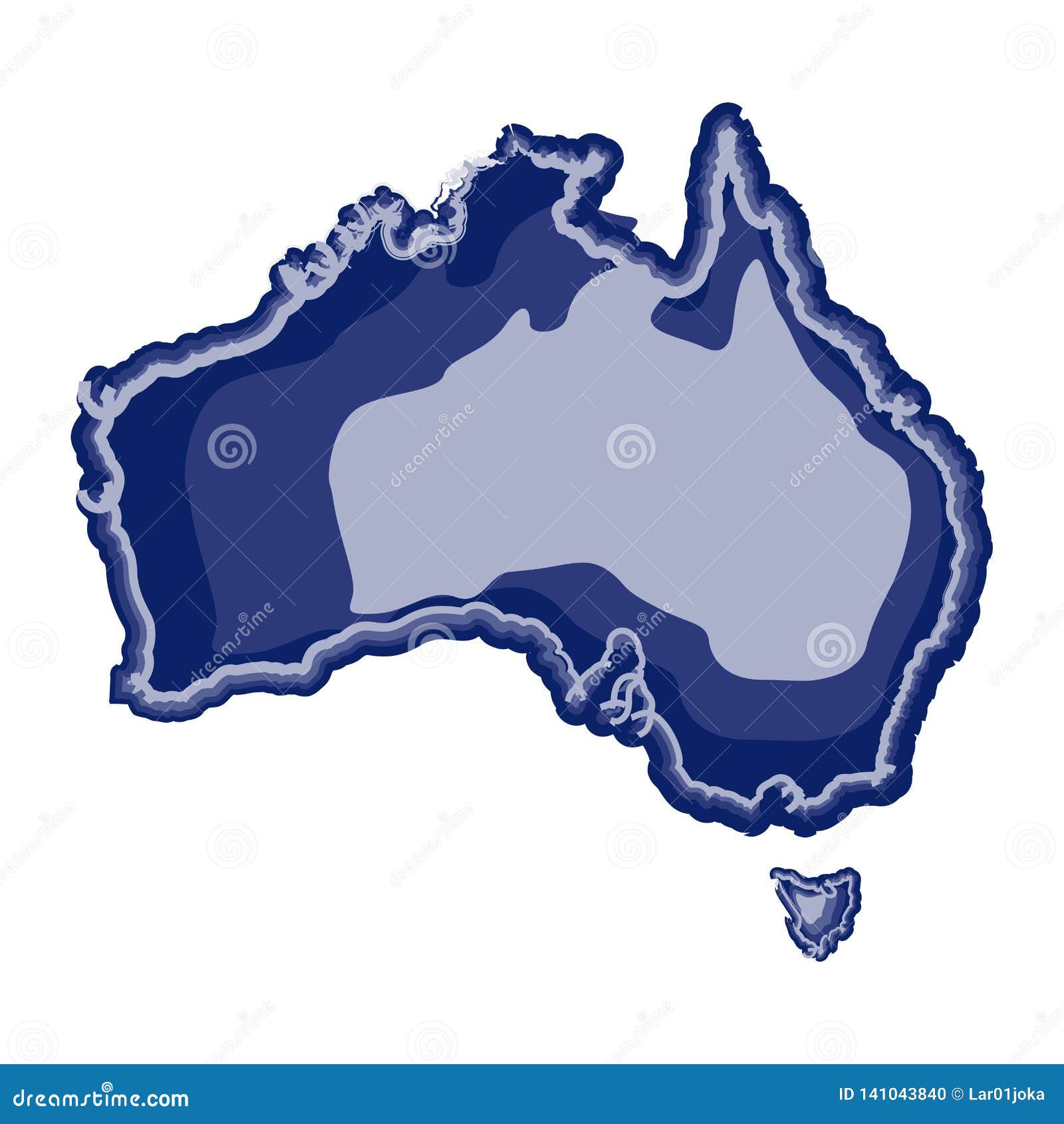 Watercolor Map of Australia Stock Vector - Illustration of graphic ...