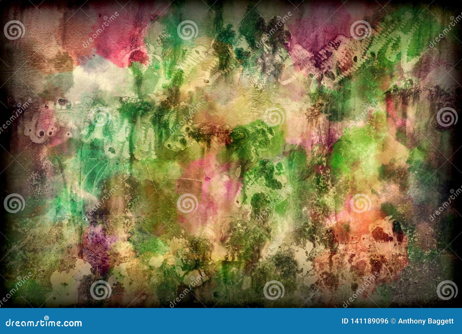 Watercolor Multi Colored Texture Effect Background Stock Photo - Image ...