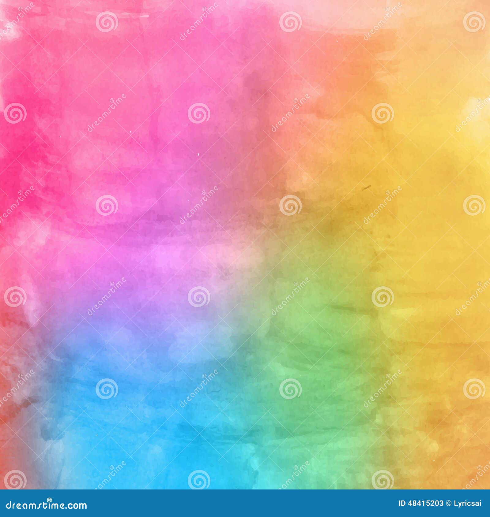 Watercolor multicolor stock vector. Illustration of creative - 48415203