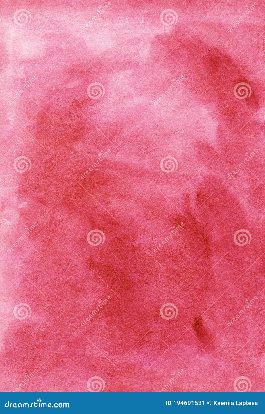 Watercolor Old Red Background Texture Hand Painted. Messy Red Textured ...