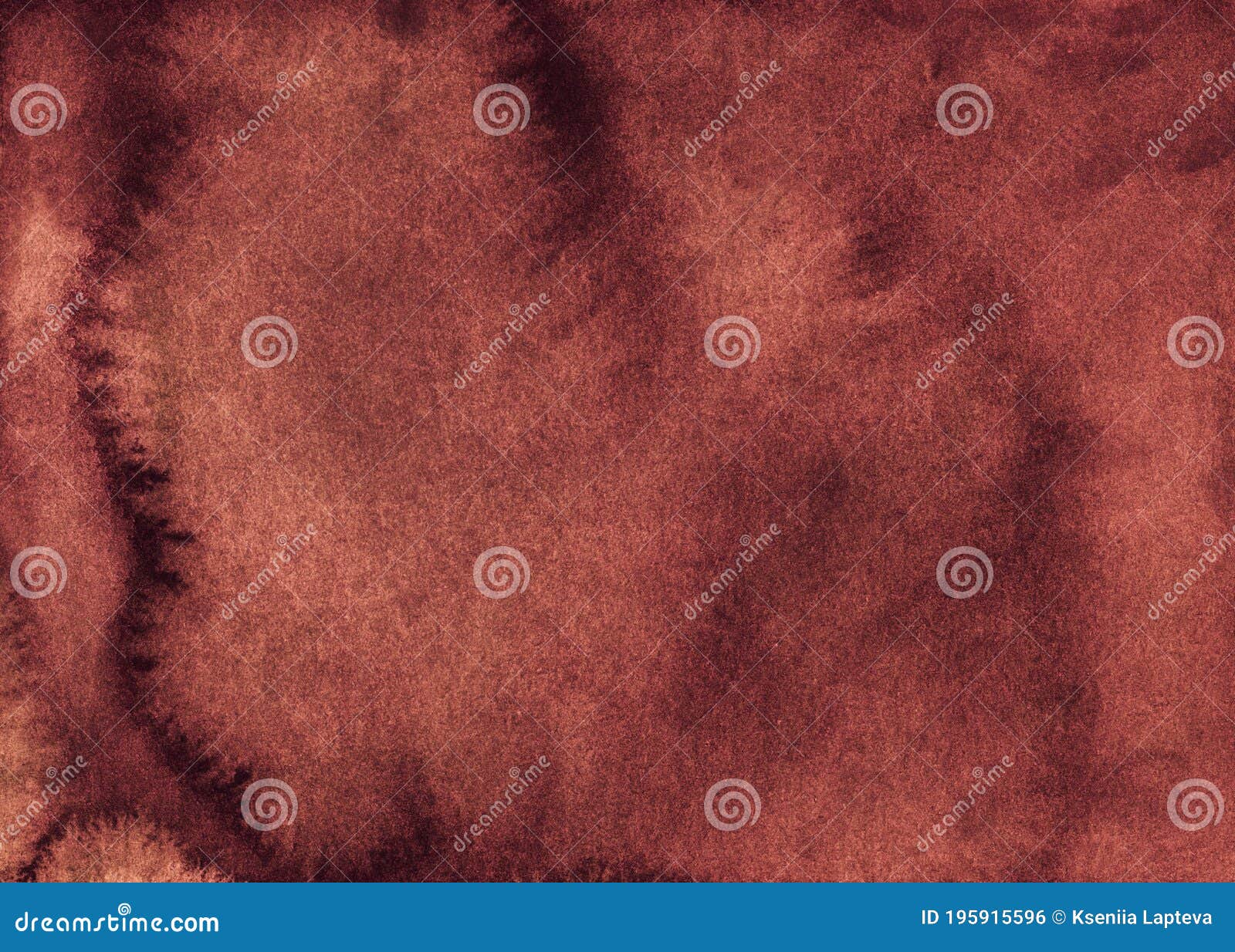 Watercolor Old Rusty Red Color Background. Elegant Deep Red Backdrop ...