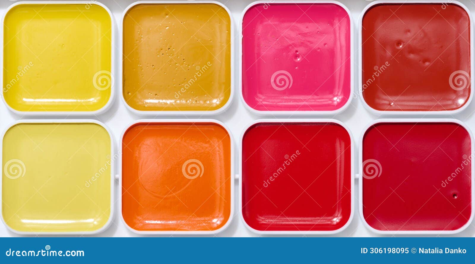 Watercolor Paint Palette, Object for Drawing and Creativity Stock ...