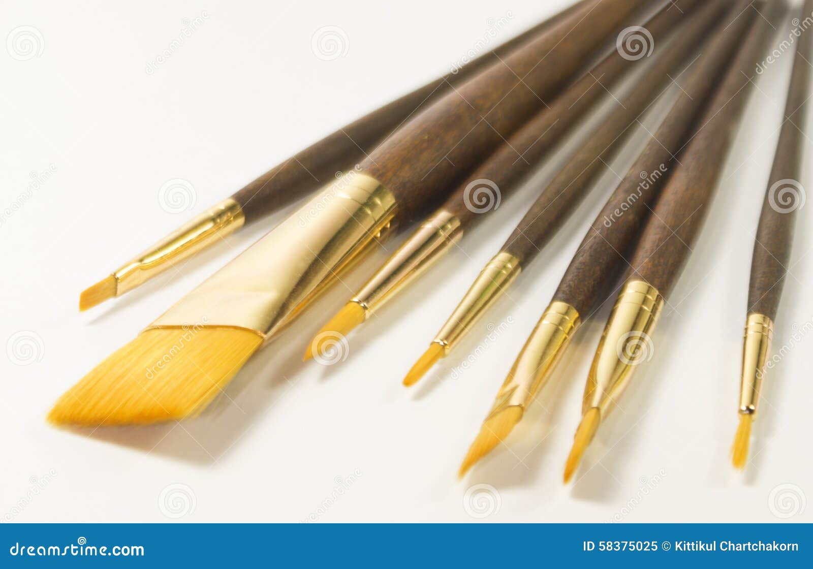 Watercolor paintbrush stock image. Image of isolated - 58375025