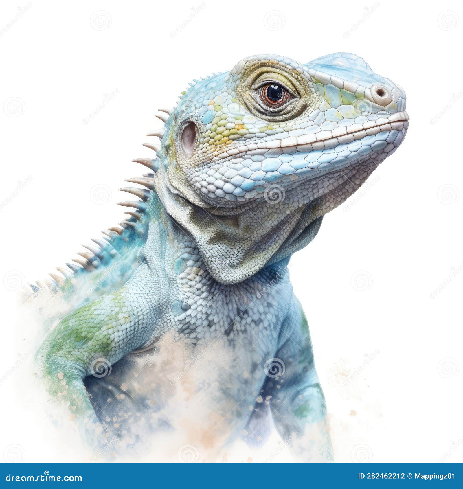 Collared Lizard Black Silhouette Generative Ai Vector Illustration ...