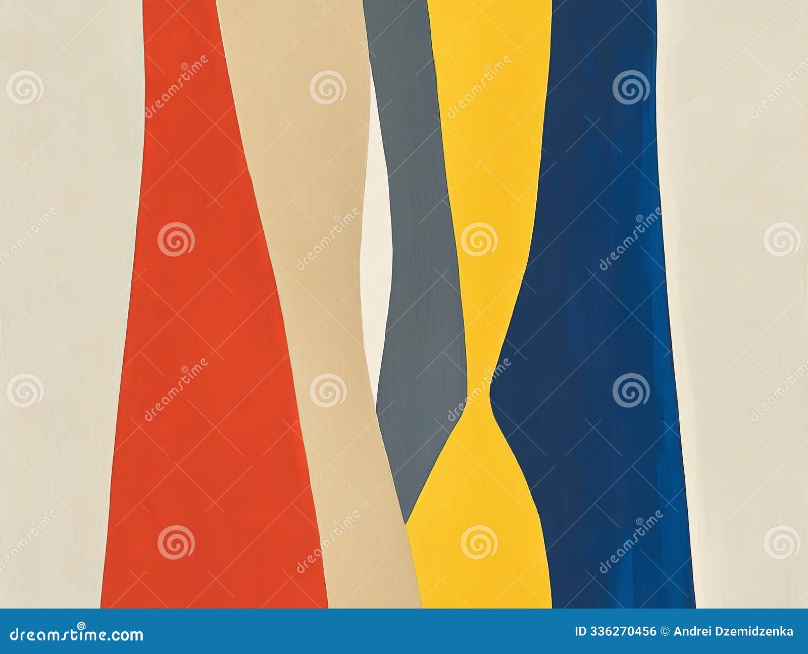 This Watercolor Painting Features Blocks of Color. Stock Photo - Image ...