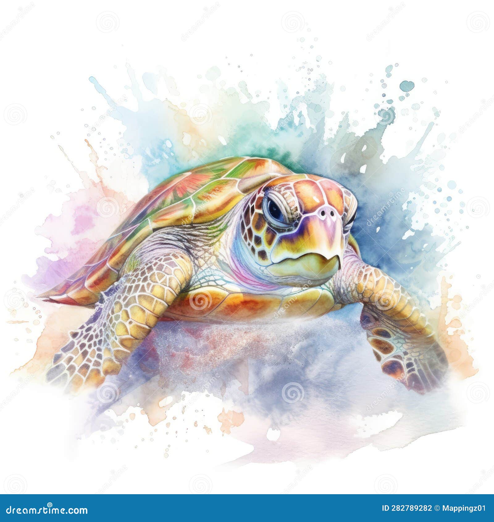 Loggerhead Sea Turtle Hatchlings Royalty-Free Cartoon | CartoonDealer ...