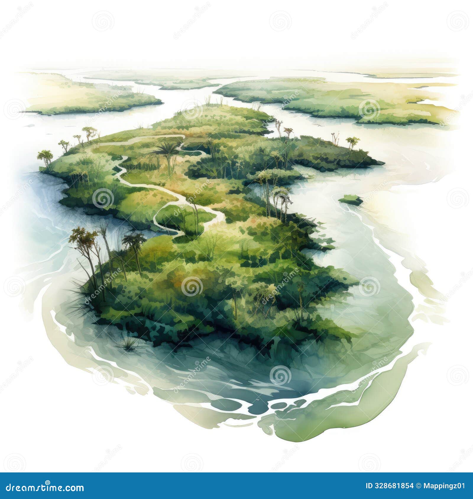 River delta stock illustration. Illustration of splash - 328681854
