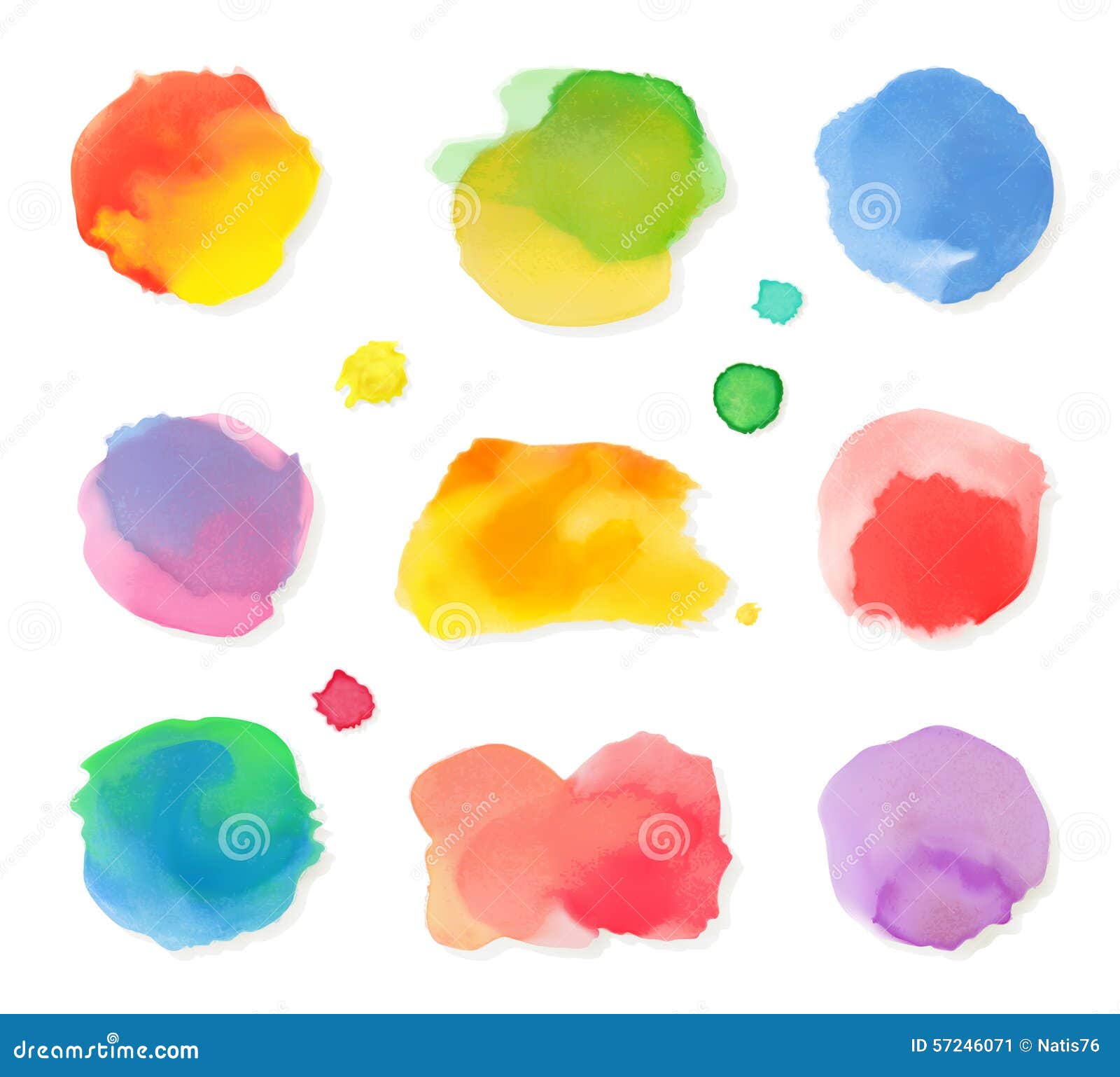 Watercolor Paintings Vector Icons Stock Vector - Illustration of ...