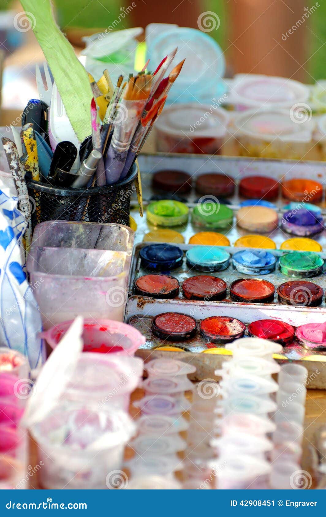 Watercolor paints stock image. Image of acrylic, painter - 42908451 Watercolor paints stock image. Image of acrylic, painter - 42908451
