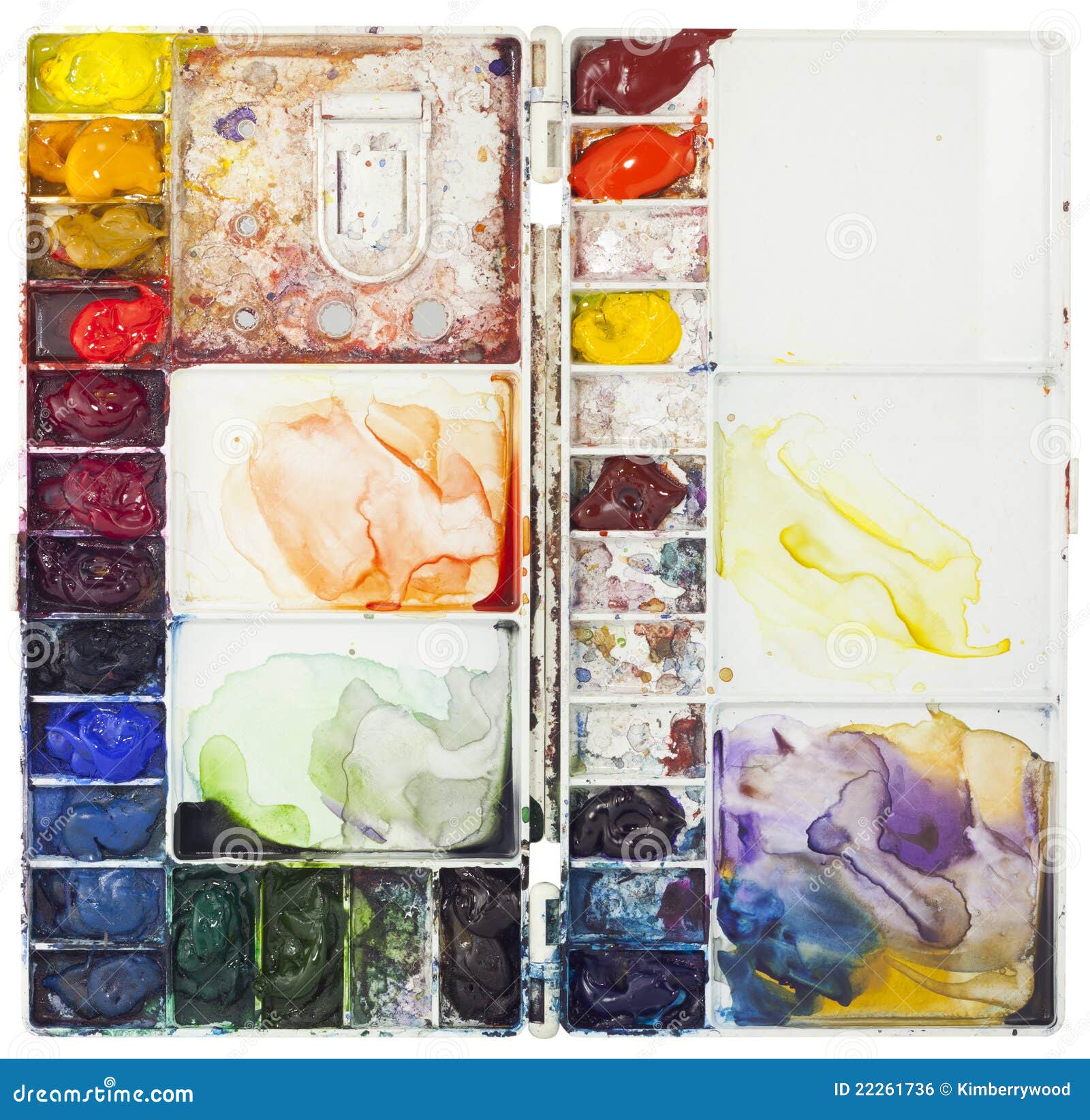 Watercolor Palette stock photo. Image of color, equipment - 22261736