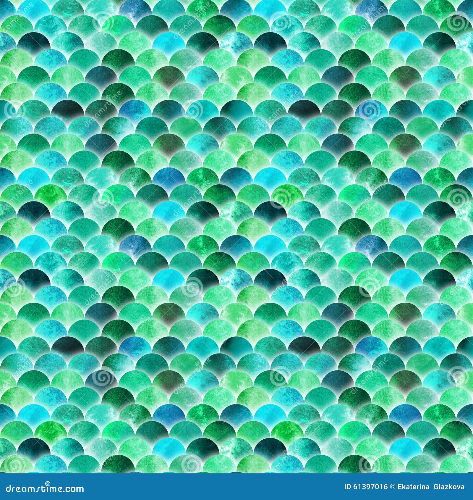 Watercolor Pattern with Scales Stock Photo - Image of fabric, gradient ...