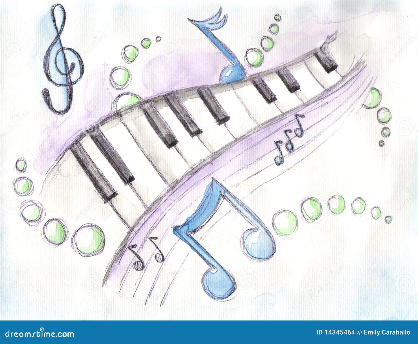 Piano Keys Drawings