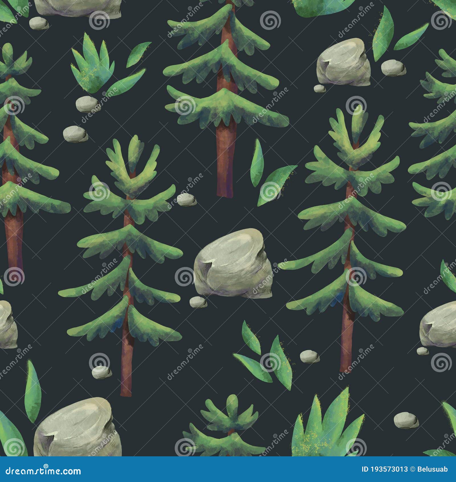 Seamless Pine Tree Texture
