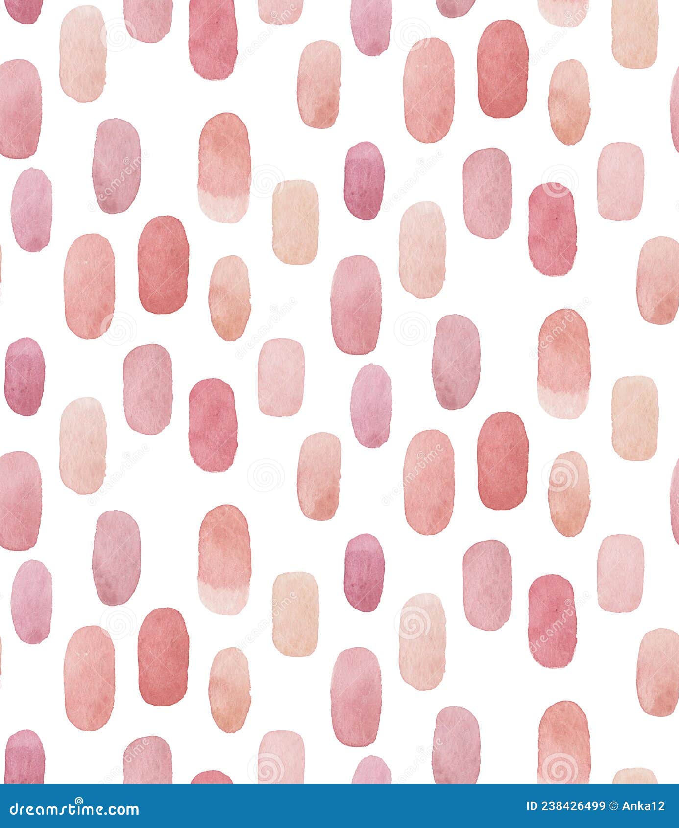 Watercolor Pink Brush Stroke Pattern. Abstract Blush Spot Background ...