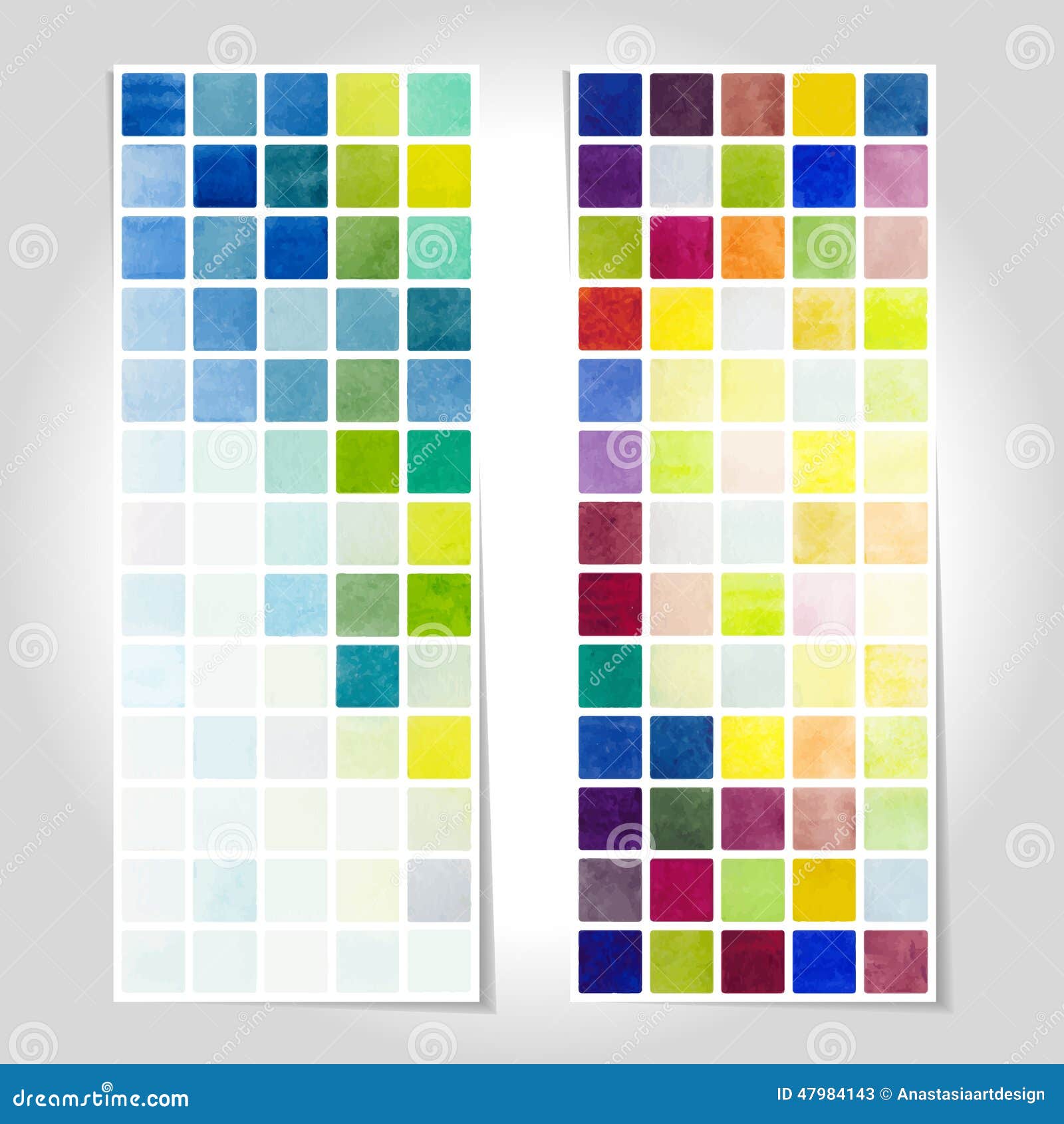 Watercolor Pixel Pattern Banner Stock Vector - Illustration of artwork ...