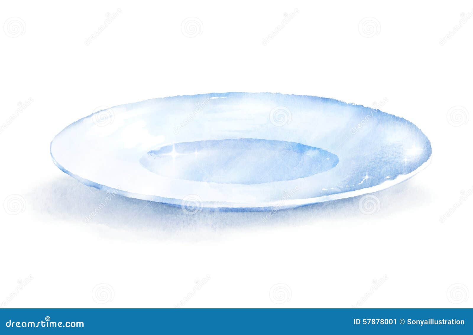 Watercolor plate stock image. Image of shiny, acrylic - 57878001