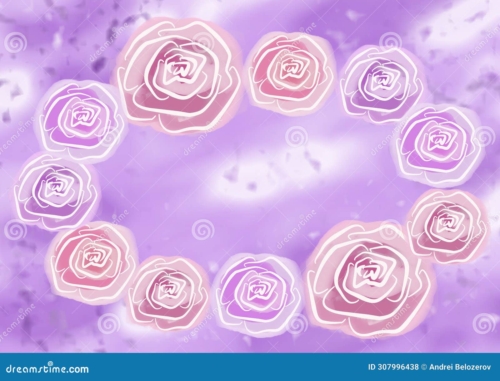 Watercolor Provence Background. Pink and Blue Backdrop Stock Photo ...