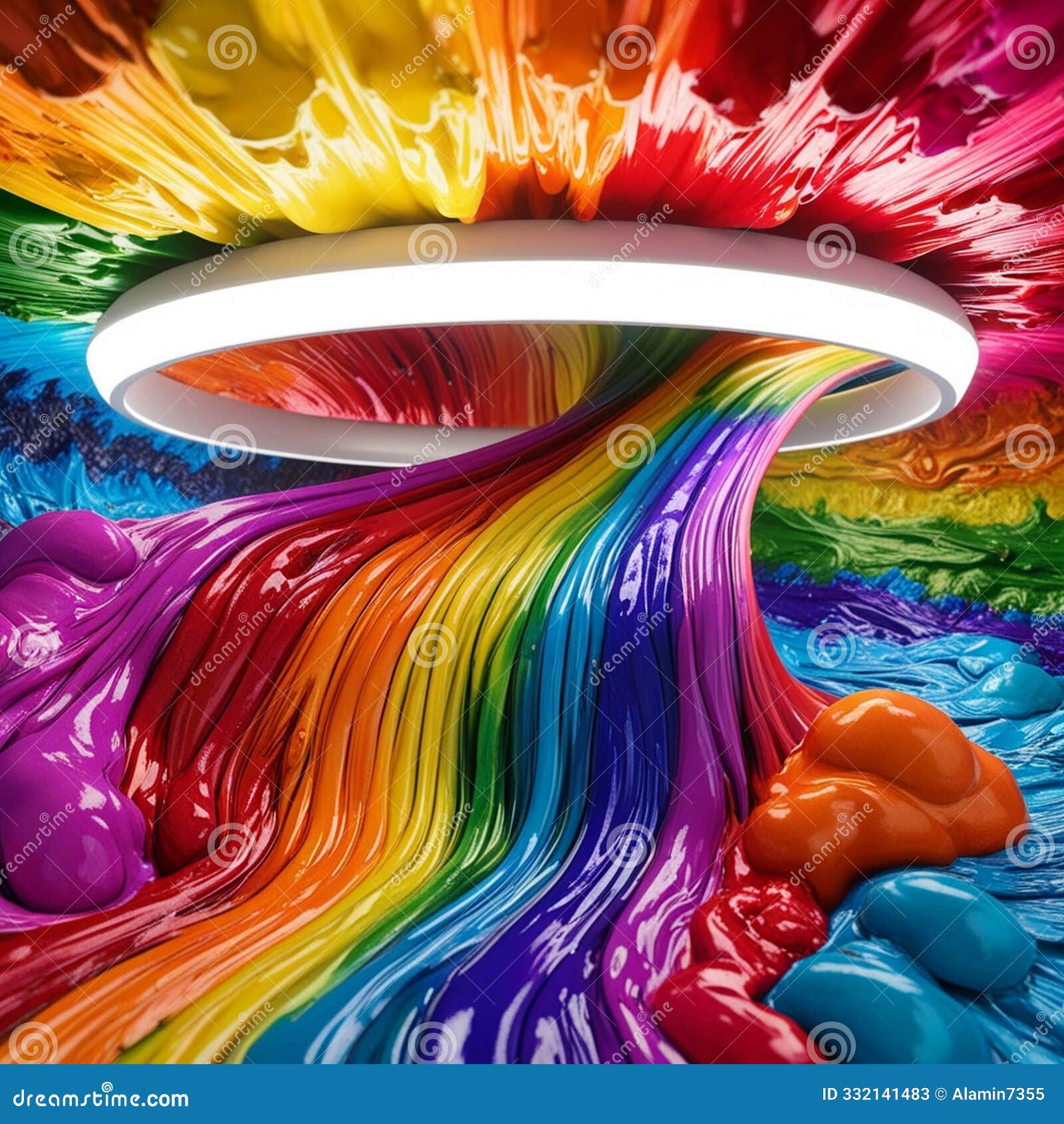 Watercolor Rainbow Splash, , Spray-paint Style Backround Stock ...