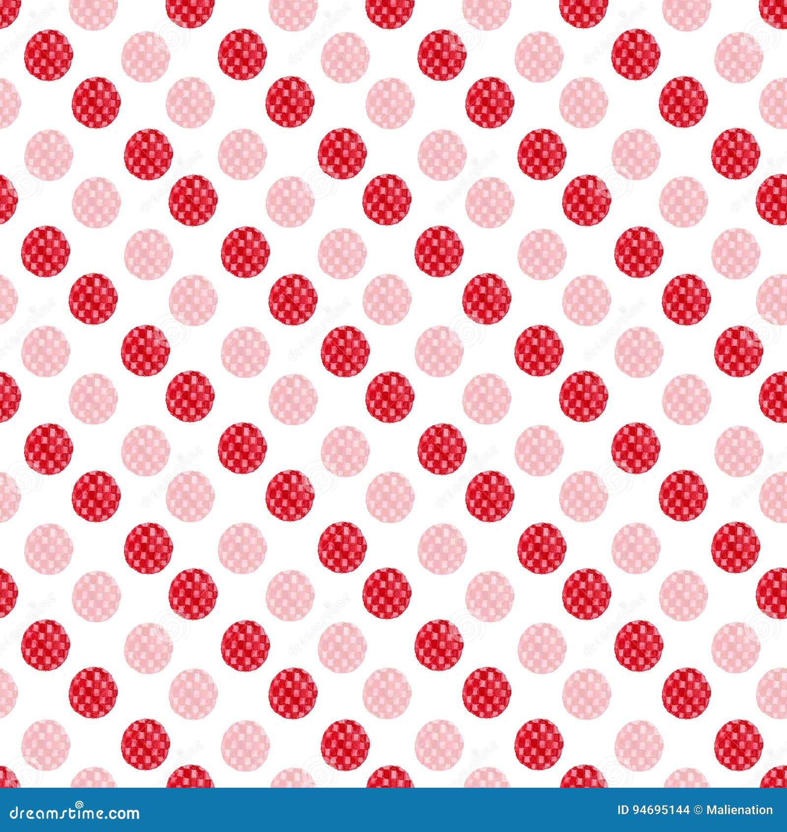 Watercolor Red Dots Seamless Pattern. Modern Textile Design. Wrapping ...