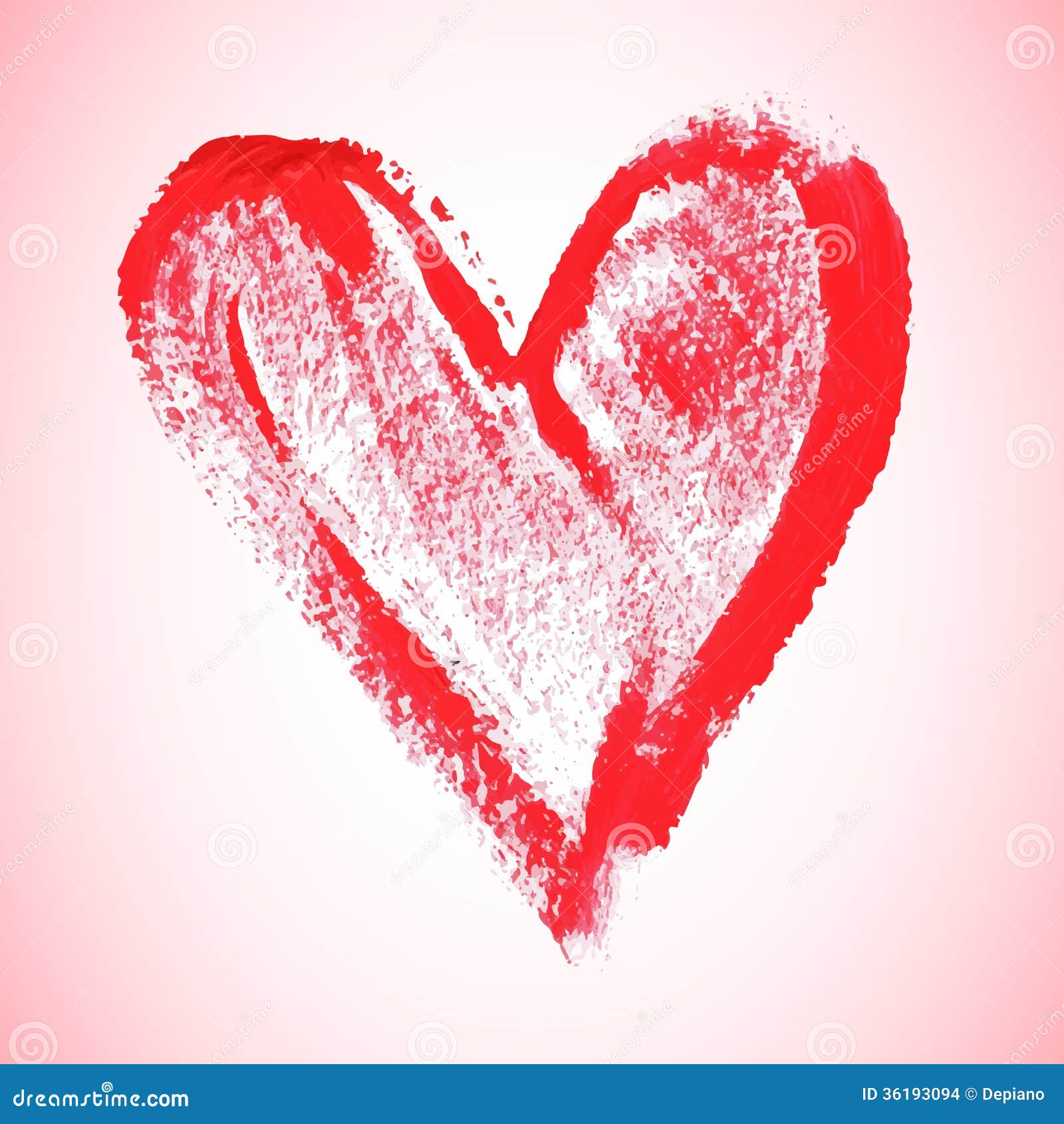 Watercolor Red Heart, Vector Illustration Stock Vector - Illustration ...