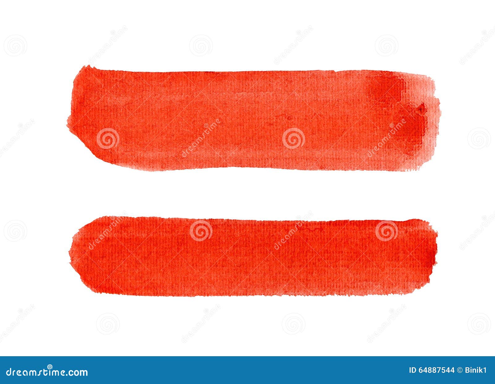 Watercolor Red Strokes Isolated. Stock Photo - Image of design, pink ...