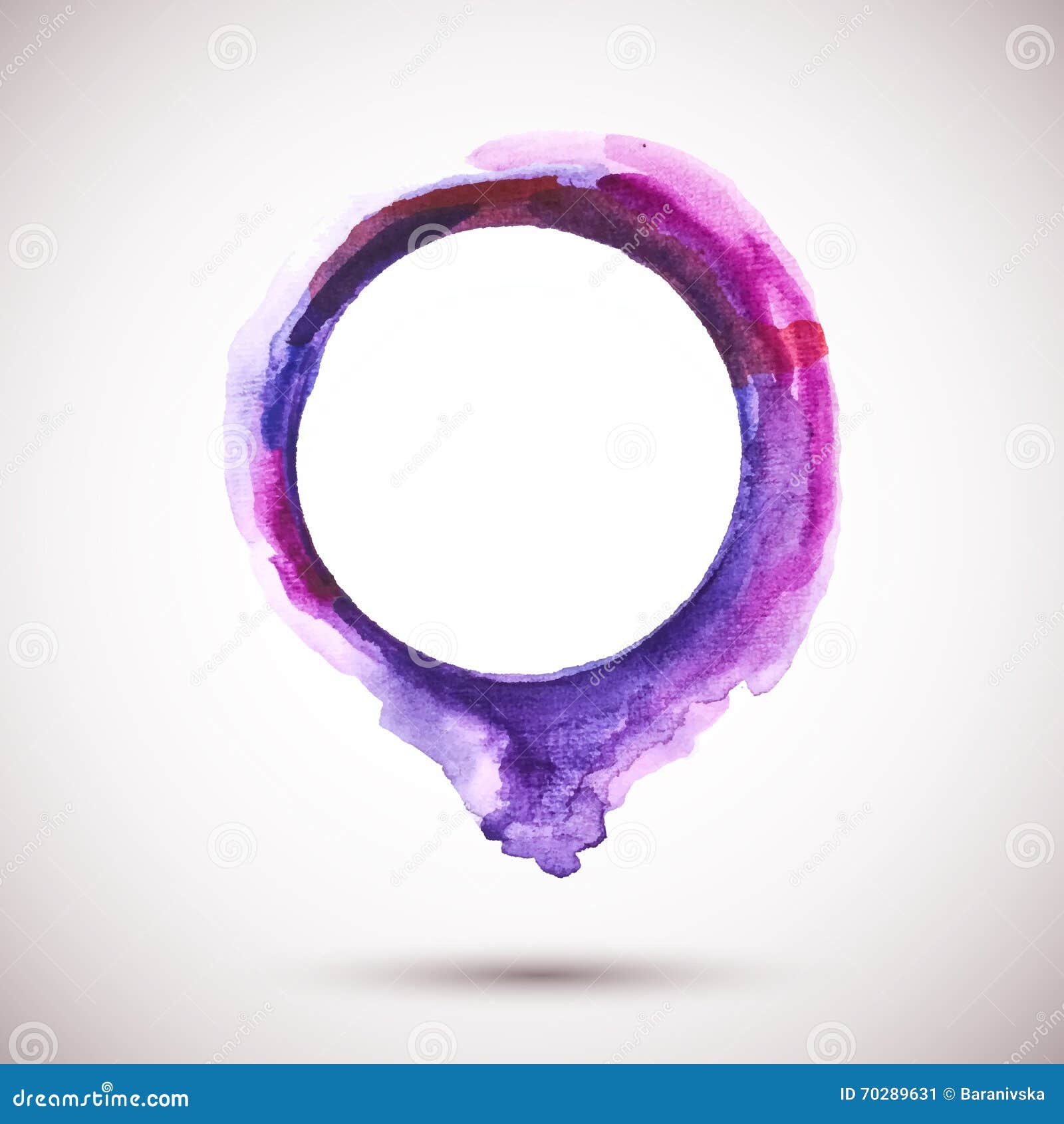 Watercolor-ring-violet stock vector. Illustration of frame - 70289631