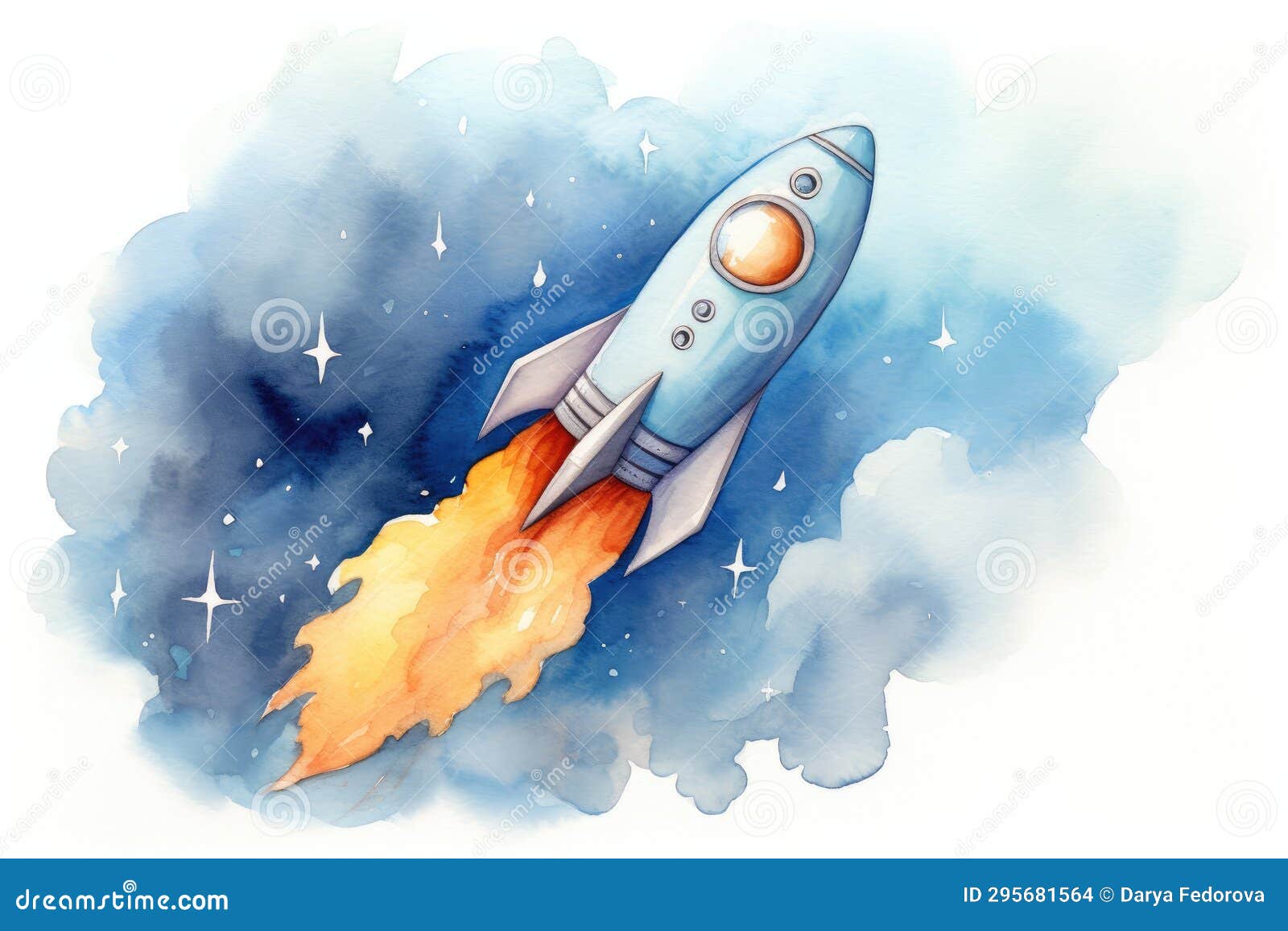 Watercolor Rocket Launcher. Isolated Artillery Truck. Cartoon Print For ...